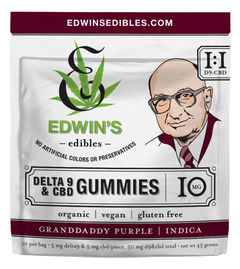 Granddaddy Purple Indica - Delta 9 THC Gummies - Edwin's Edibles & Elixirs