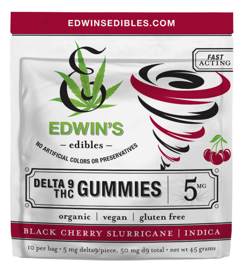 Black Cherry Slurricane Indica - Delta 9 THC Fast Acting Gummies ...