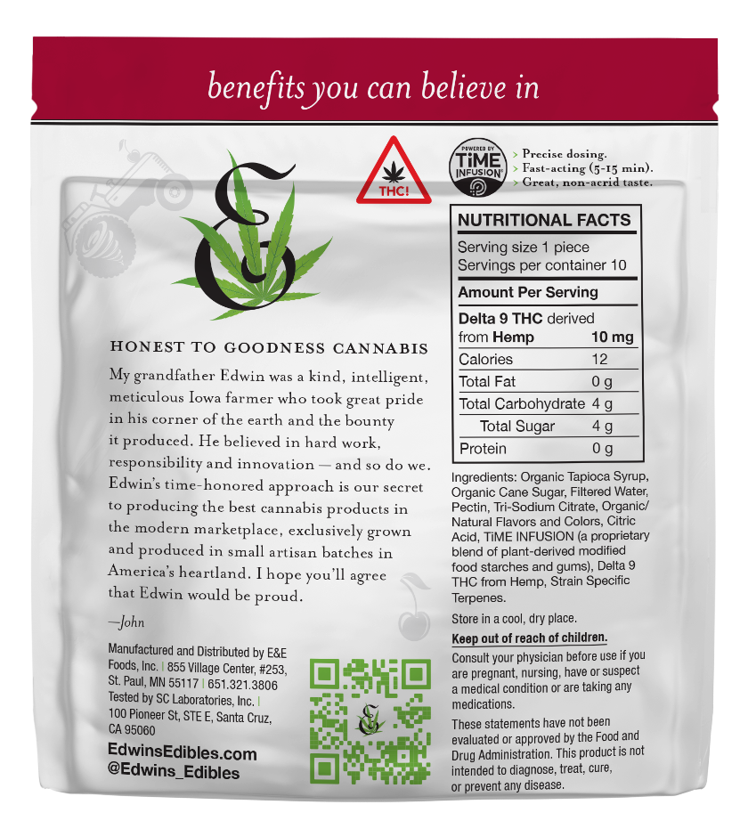 Black Cherry Slurricane 10mg Indica - Delta 9 THC Fast Acting Gummies ...