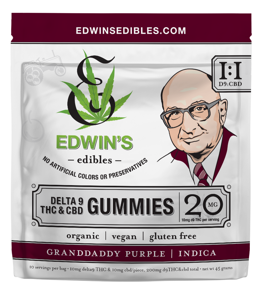Granddaddy Purple 10mg Indica - Delta 9 THC Gummies - Edwin's Edibles ...